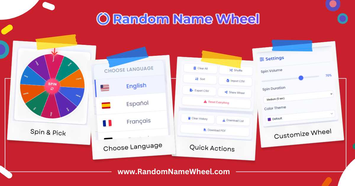 Random Name Wheel | Free Online Name Picker Tool